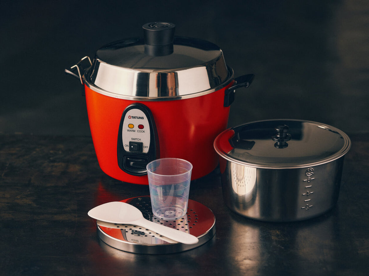 Tatung 6-Cup Stainless Steel Rice Cooker and Steamer, Green 大同電鍋 | Yun ...