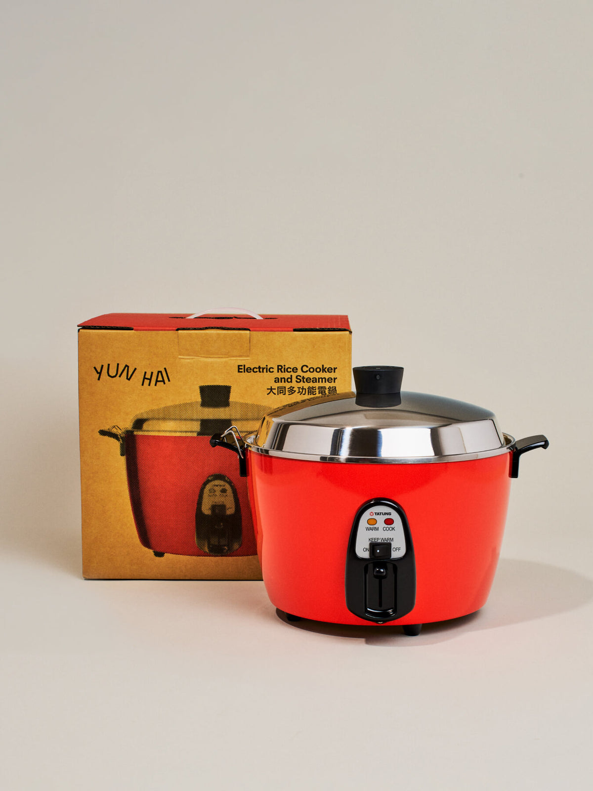 Tatung 11-Cup Stainless Steel Rice Cooker and Steamer, Red 大同電鍋 | Yun ...